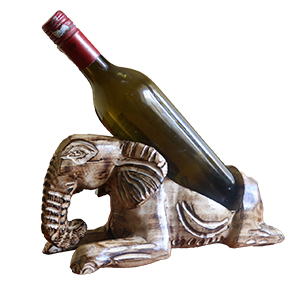 Elephant Wine Holder - Safari Art House Ltd